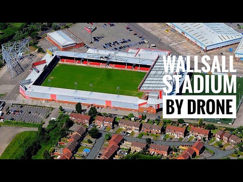 Stunning Aerial Footage of Walsall FC's Incredible Bescot Stadium ...