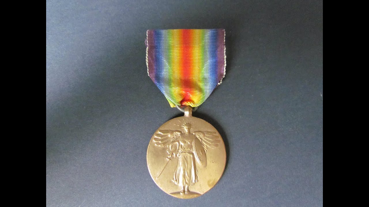 Original WW1 WWI US Military VICTORY MEDAL World War 1 Great War Old ...