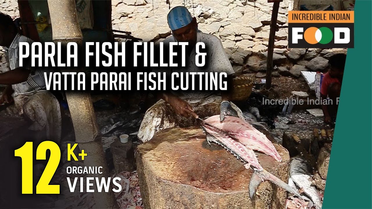 Vatta Parai Fish Cutting | Big Parla Fish Fillet - YouTube