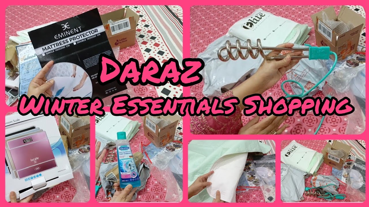 Daraz Winter Essentials Shopping || Daraz Ne Kia Kaam Asan¬ Har cheez ...