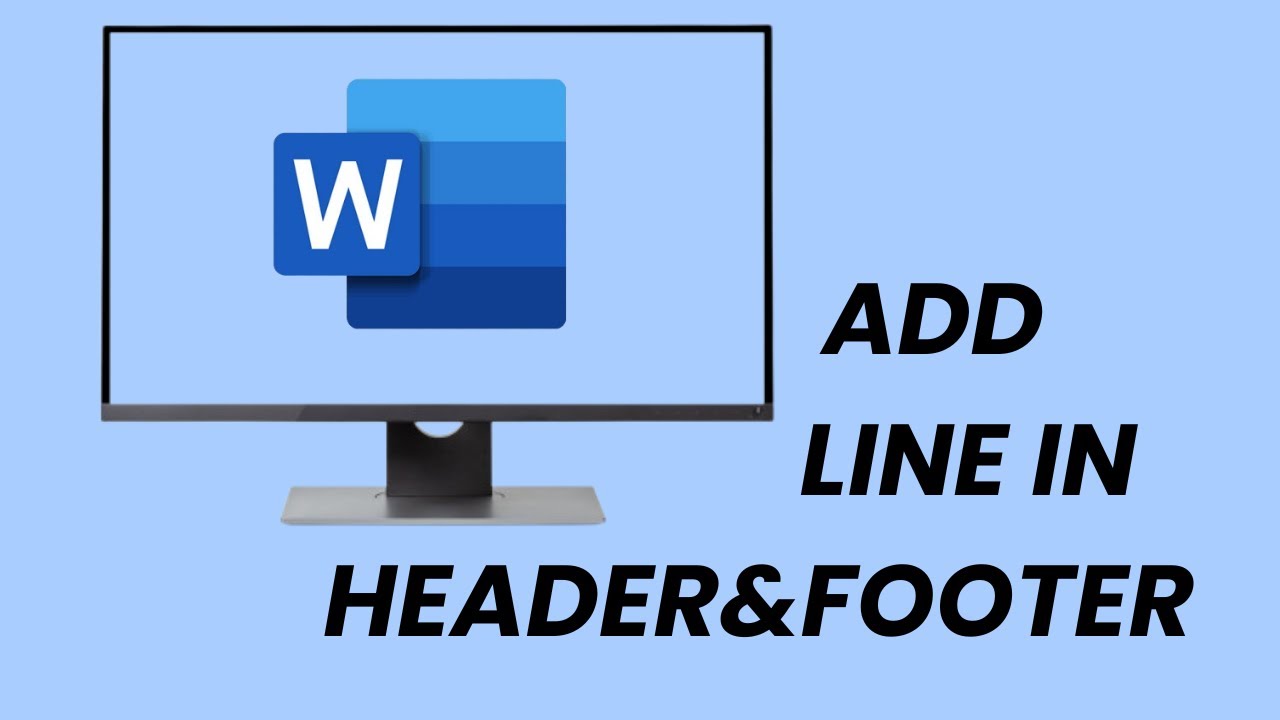 How To Add a Line in the Header & Footer In Microsoft Word - YouTube