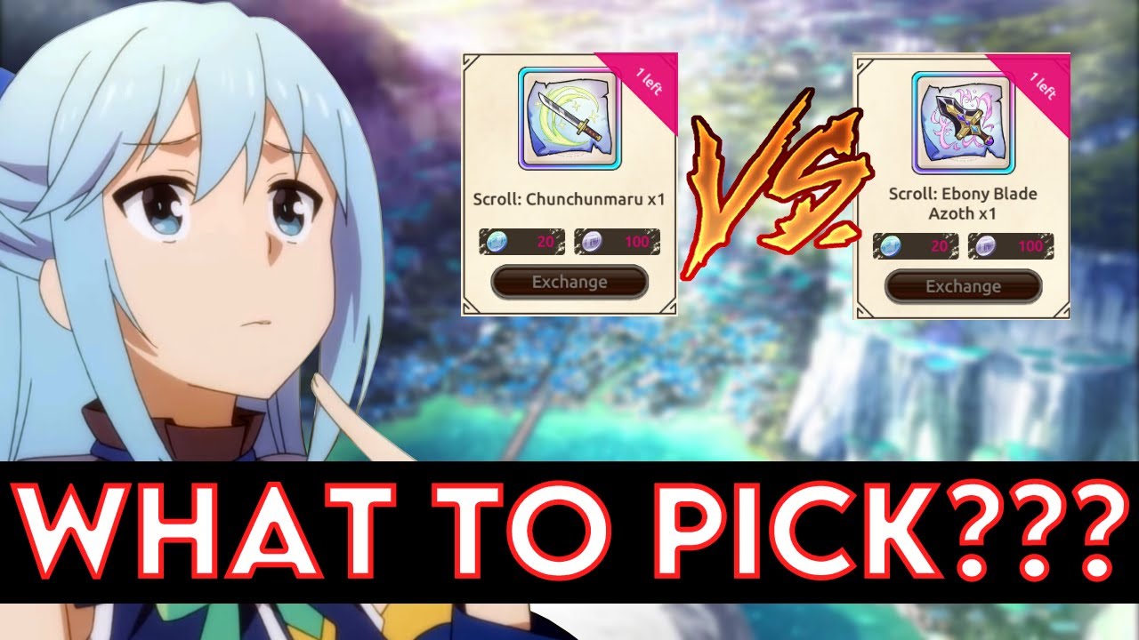 WHAT WEAPONS SHOULD YOU GET WITH ERIS AND AXIS MEDALS???? KONOSUBA ...