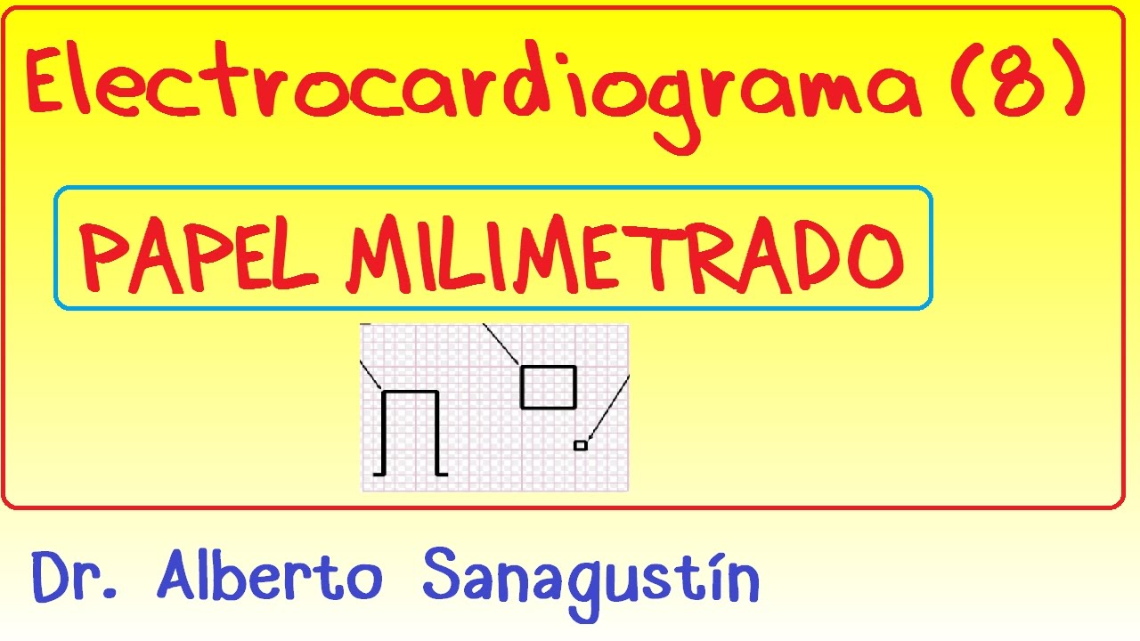 Electrocardiograma (8): papel milimetrado (calibrado) del ECG/EKG - YouTube