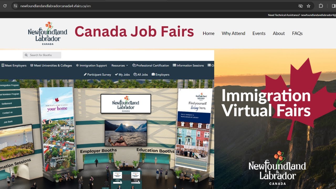 Newfoundland & Labrador canada job fair | Work Visa full detail - YouTube