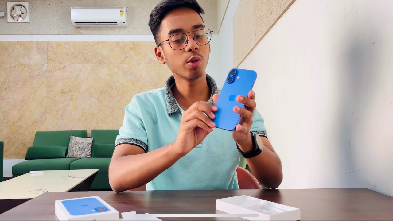Ultramarine iPhone 16 || Unboxing, First Impressions & Color Review! * At ₹79,990 * - YouTube