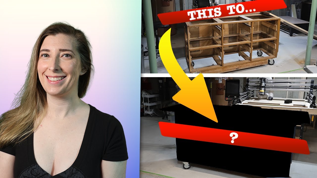 Transforming an Old Cabinet Into a Crafters Dream Workstation! - YouTube