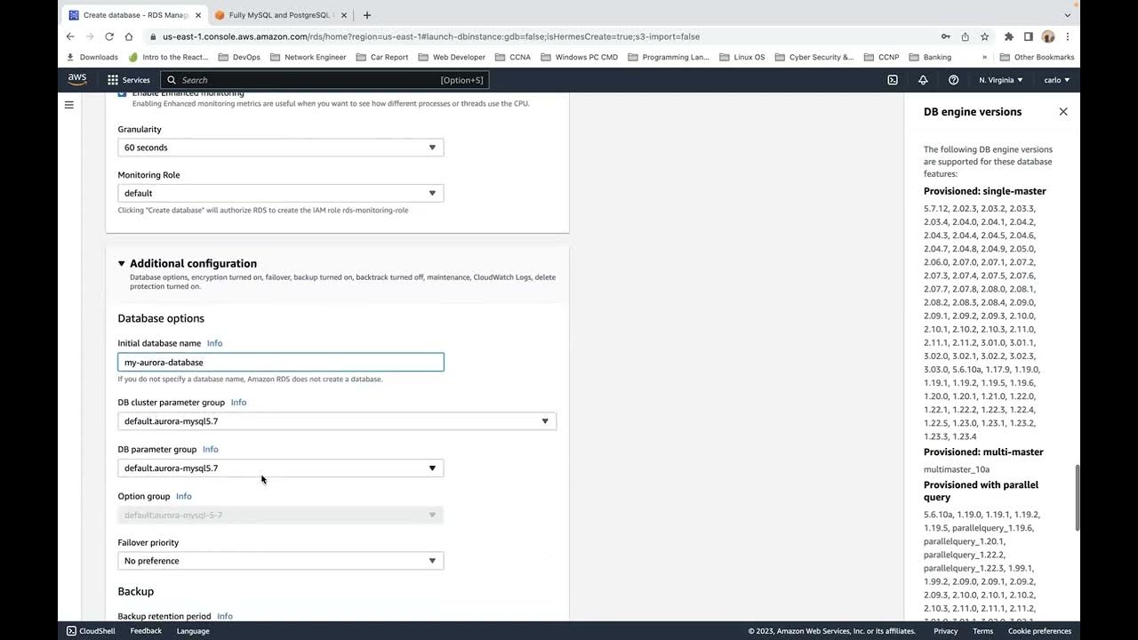 Create Aurora Database in AWS - YouTube