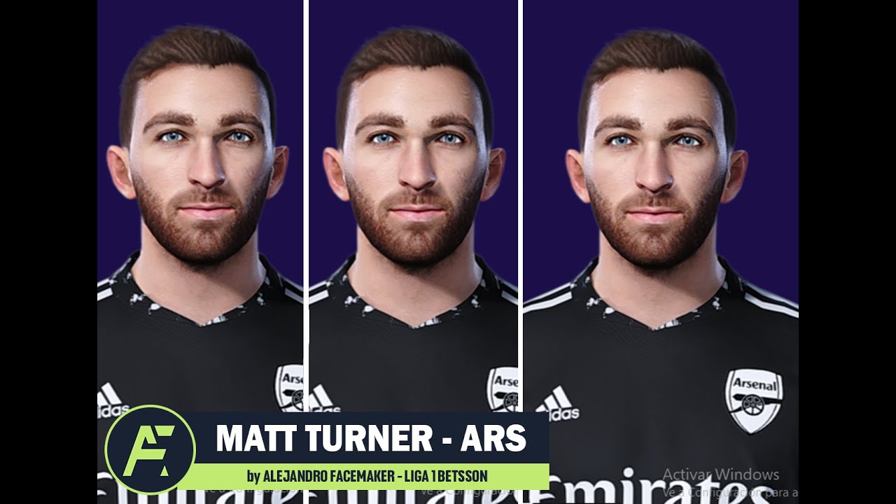 MATT TURNER - ARSENAL FC FACE PES 2021 PC - YouTube