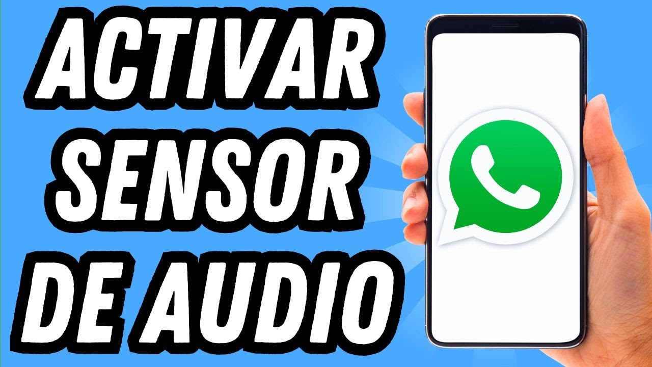 Como activar el sensor de audio en Whatsapp (GUÍA COMPLETA) - YouTube