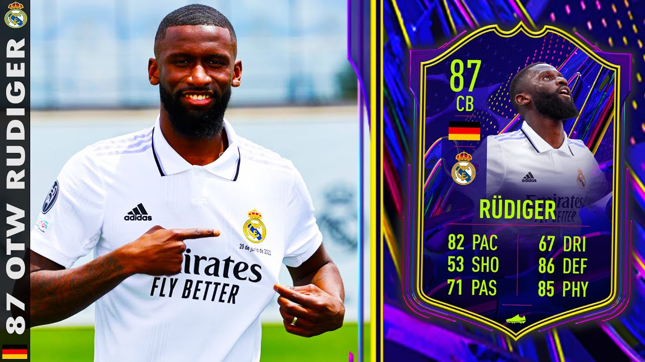 87 OTW RUDIGER PLAYER REVIEW - FIFA 23 ULTIMATE TEAM - YouTube