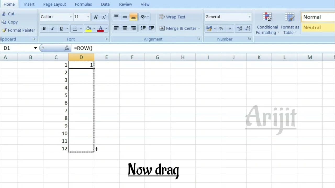 HOW TO MAINTAIN SERIAL NUMBER AFTER DELETING THE ROW IN EXCEL - YouTube