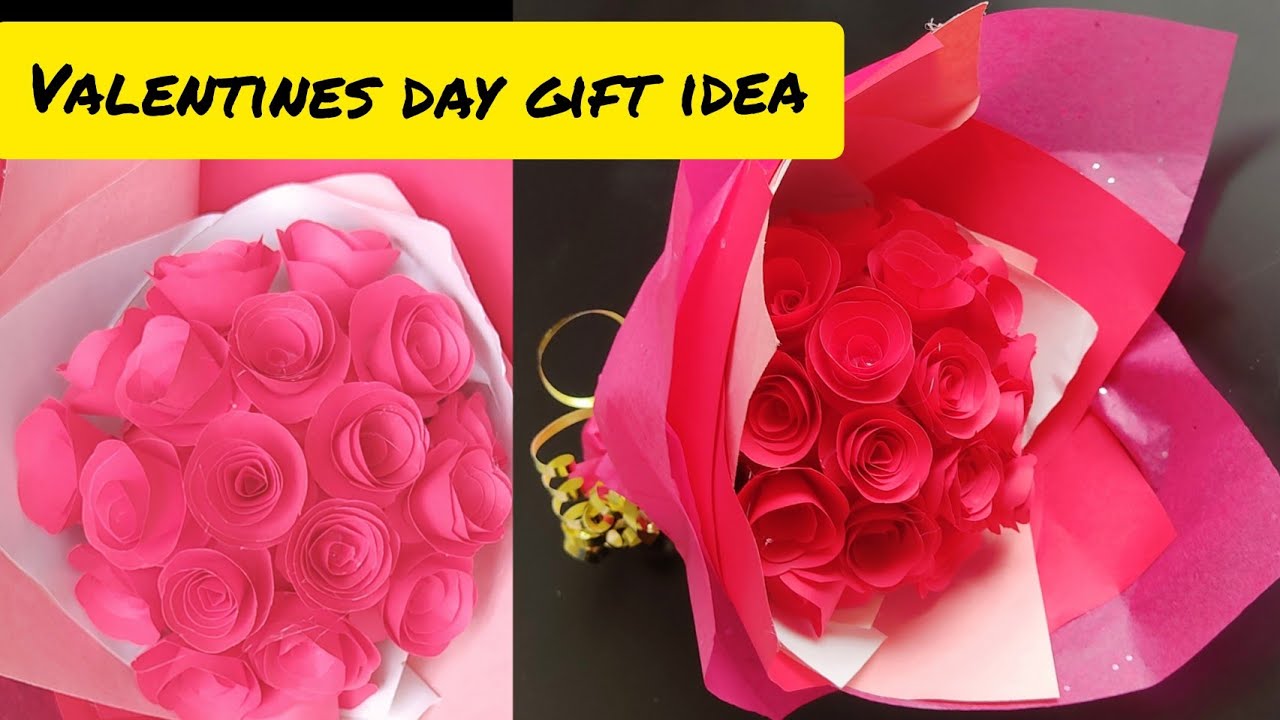 Valentines day craft/#valentinesday special flower #bouquet/diy# ...