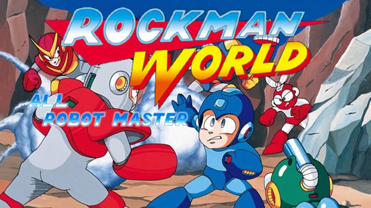 [ROCKMAN] Rockman World All Robot master clear (No Damage, only Buster ...