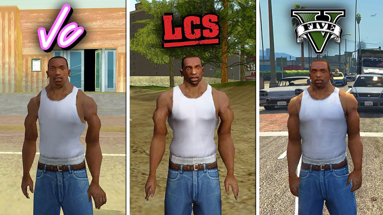 Jugando con CJ en TODOS los GTA - YouTube