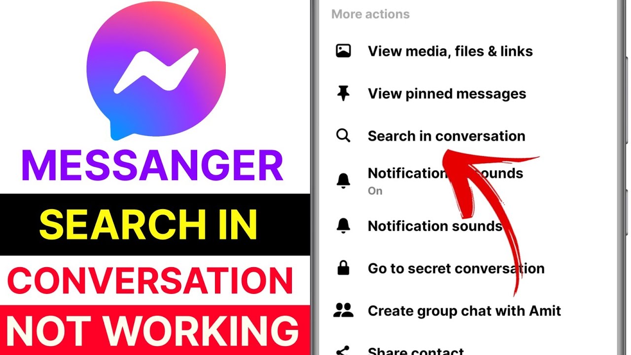 Facebook Messenger Search In Conversation Not Working || Messenger ...
