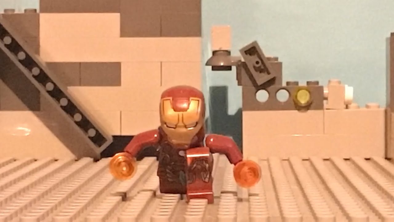 Lego Iron Man (terrorist attack) (Making one scene from every MCU movie ...