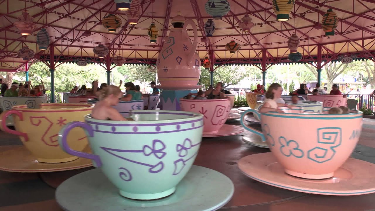 Disney World 4K UHD - Mad Tea Party tea cups ride - Samsung NX1 - 2160p ...