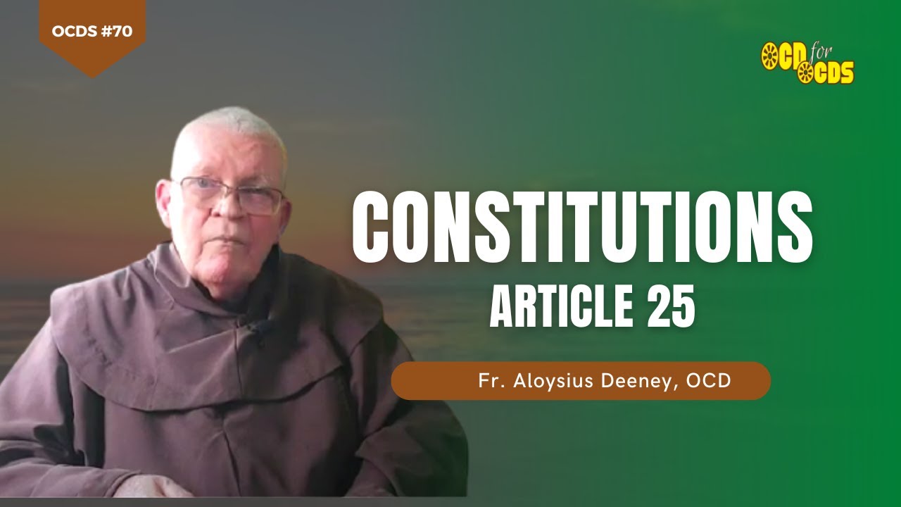 OCDS #70 - Constitutions Article 25 - YouTube
