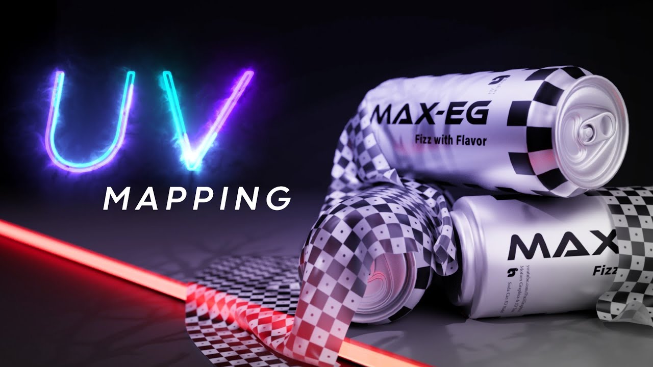 Soda Can Product Modeling: Maya Tutorial | Part 4 UV Mapping - YouTube