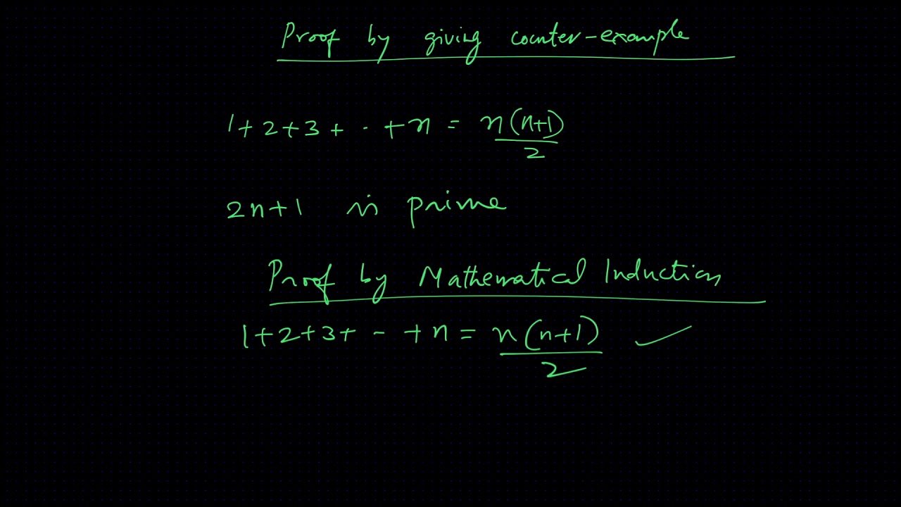 136_Proof by giving counter examples & Proof by mathematical induction ...