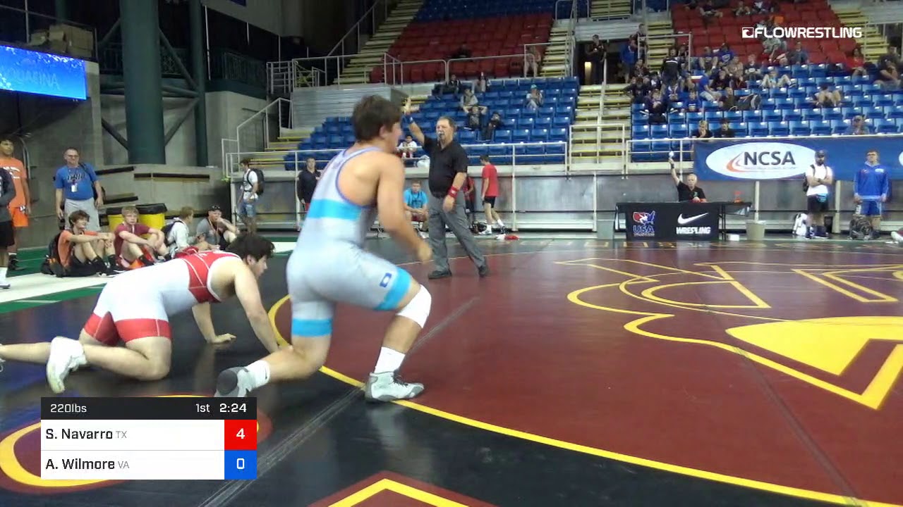 220 Lbs Cons 32 1 Samuel Navarro Texas Vs Adam Wilmore Virginia - YouTube