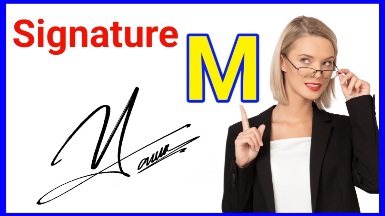 M signature style | M name signature style | Signature style of my name ...