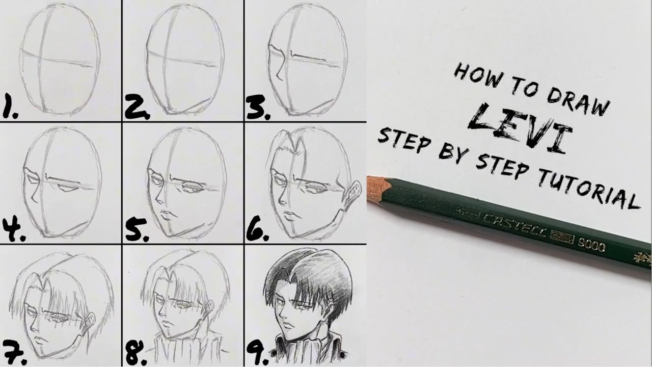 Drawing Levi - step by step - YouTube