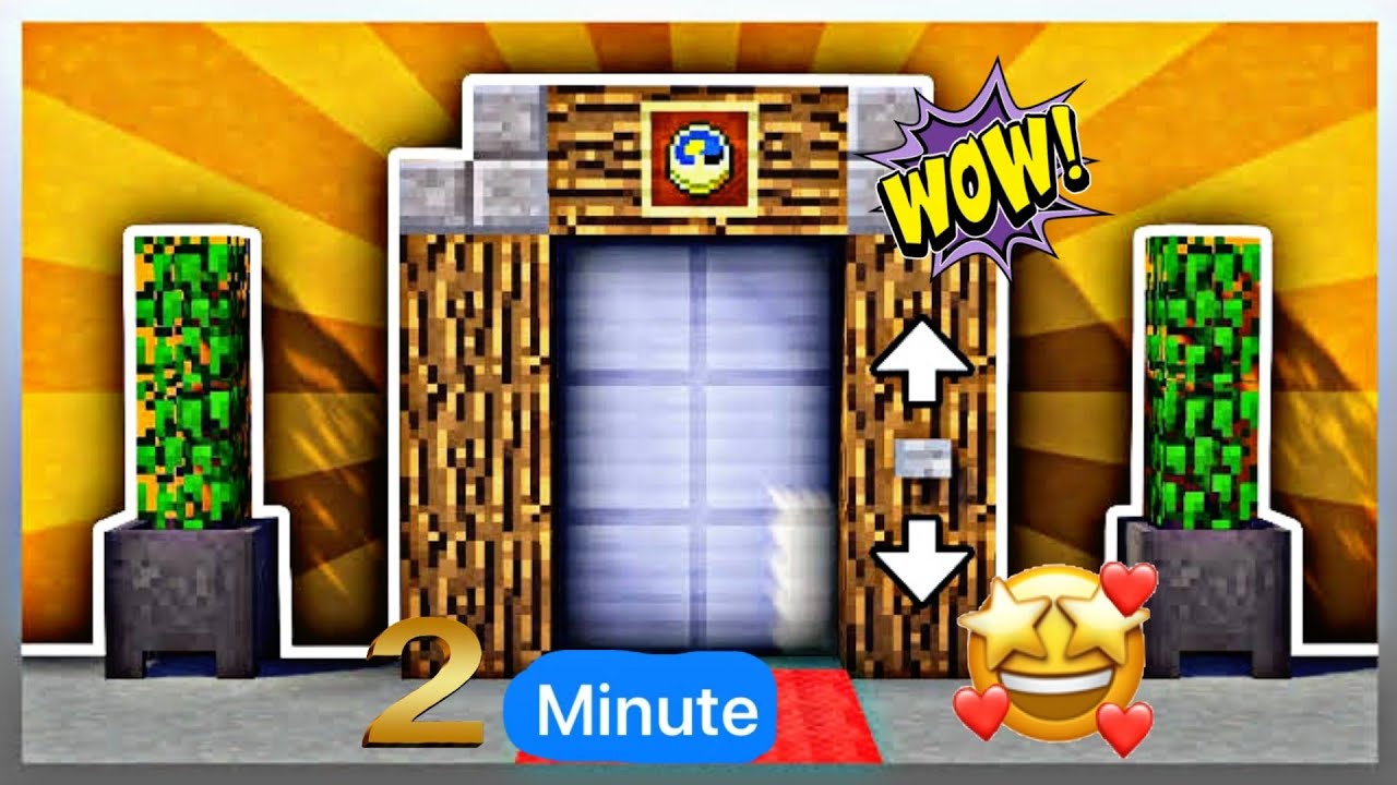 How make Minecraft lift | Minecraft lift easy tricks | How to Build the ...