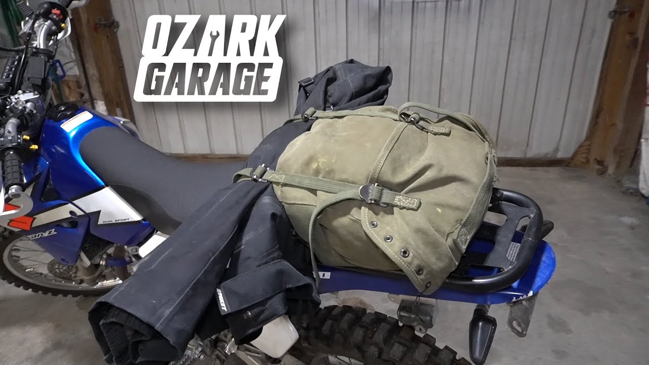 DIY Waxed Canvas Motorcycle Tail Bag - YouTube