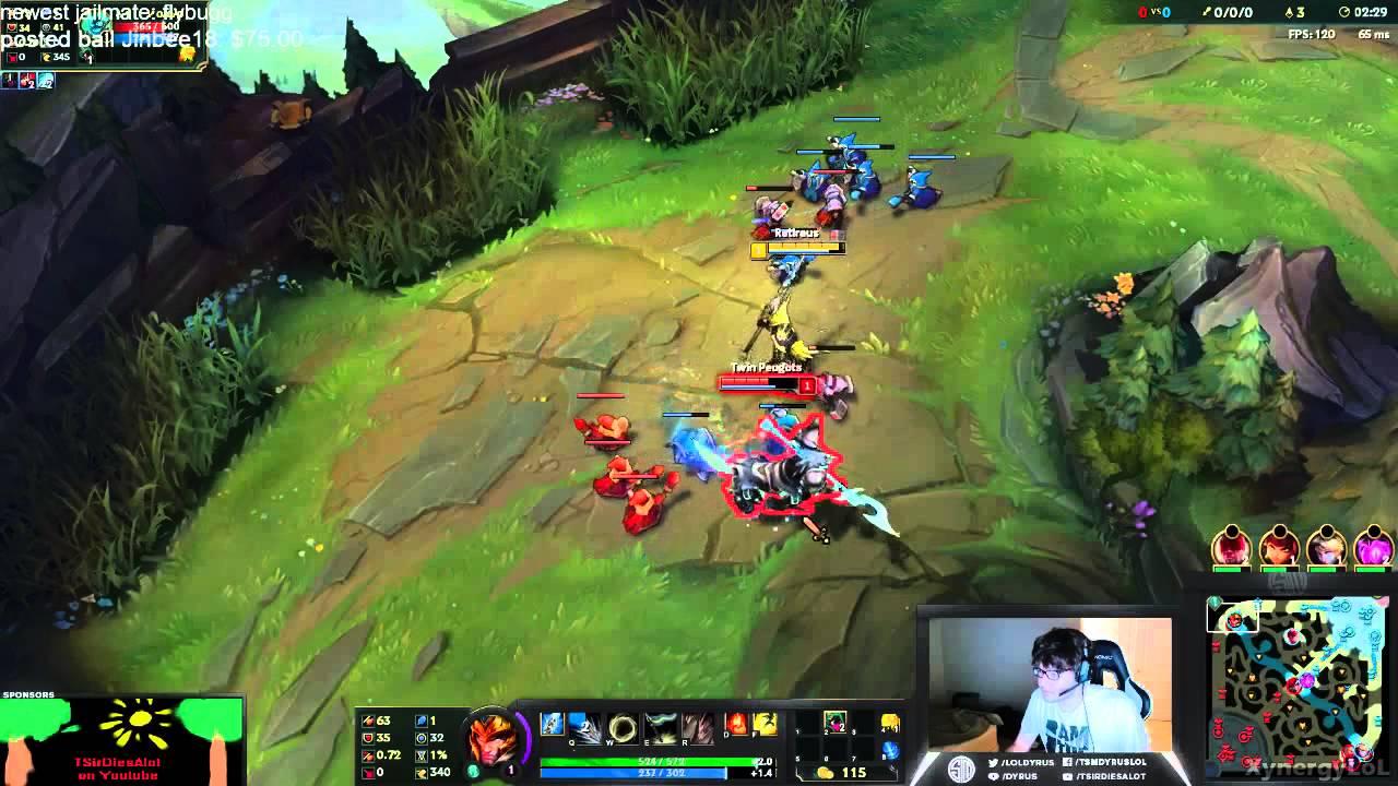 TSM Dyrus - Top Lane is so EASY - League of Legends - YouTube
