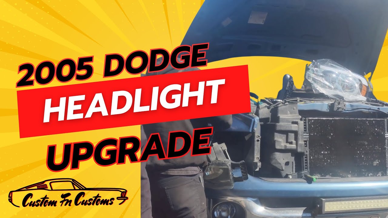 2005 Dodge 3500 Headlight swap - YouTube