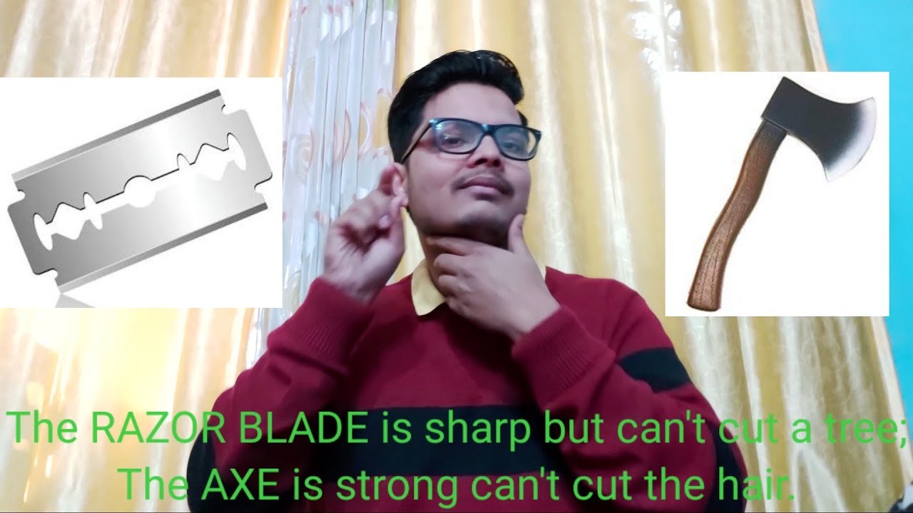 #72 DEAF AWARENESS: The razor blade is sharp but can't cut a tree; the ...