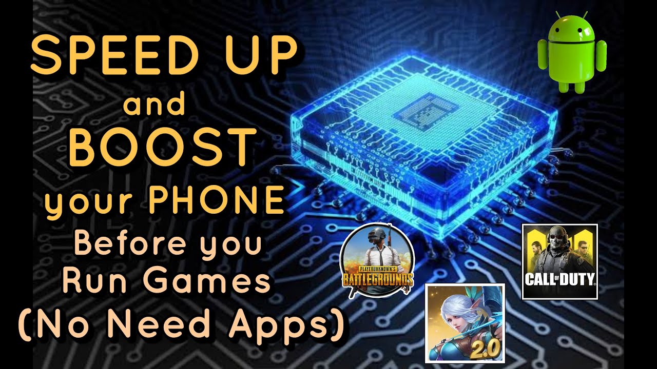 SPEED UP & BOOST YOUR PHONE BEFORE YOU RUN GAMES| NO NEED APPS - YouTube