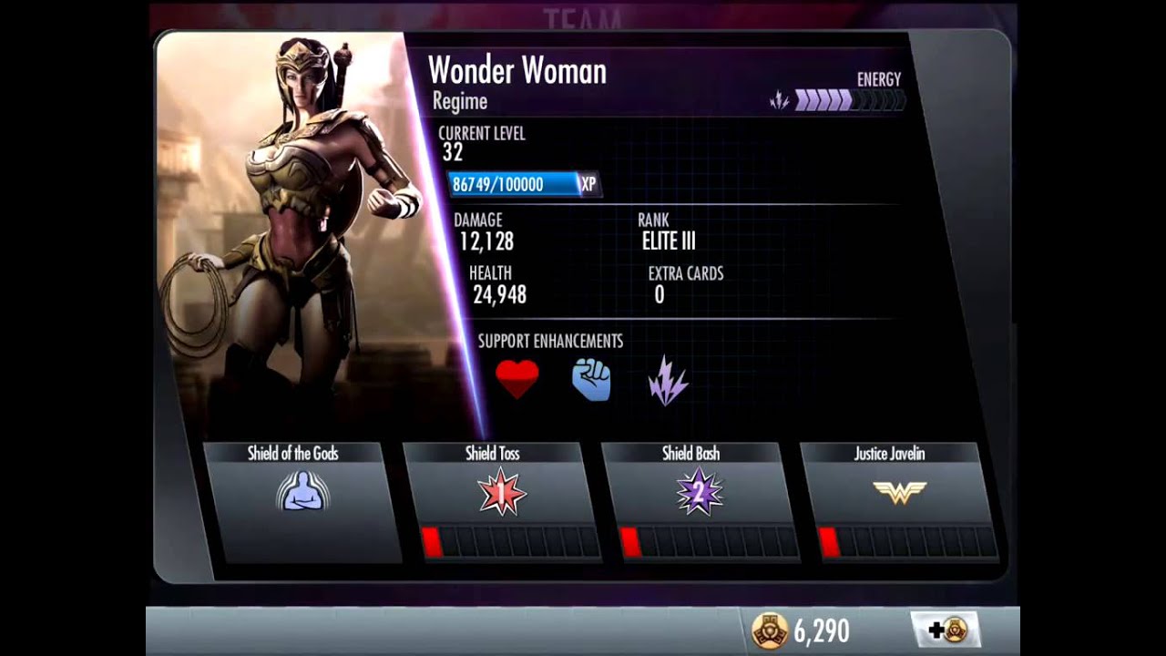 INJUSTICE ios iPad Gold Booster Pack 15 Wonder Woman - YouTube