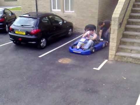 BUMP START 2 STROKE GO KART 100CC - YouTube