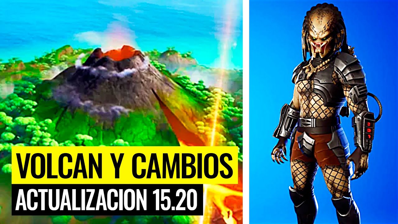 NUEVO VOLCAN, SKIN SECRETA Y NUEVA ACTUALIZACIÓN 15.20 en FORTNITE ...