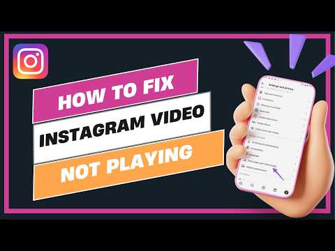 How to Fix Instagram Video Not Playing !