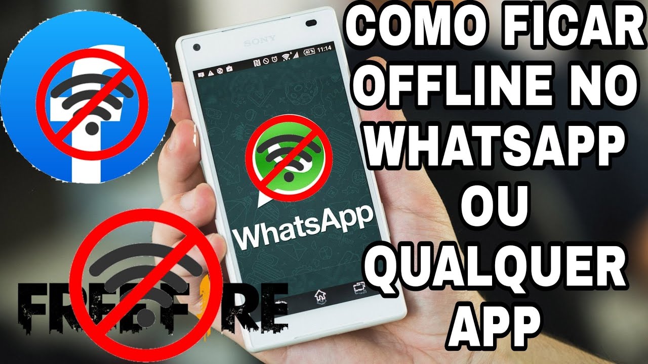 Como Ficar OFFLINE no WHATSAPP BLOQUEAR INTERNET de APP Sem precisar ...