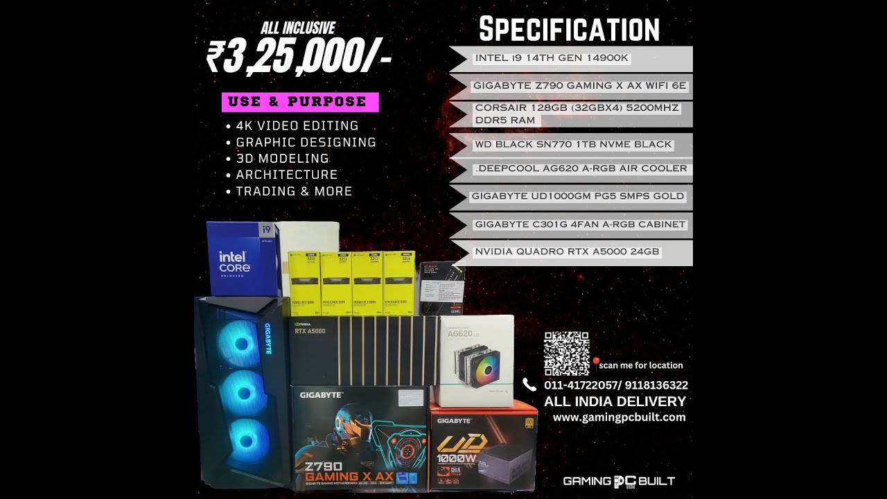 3.25 Lakh PC build for 4K VIDEO EDITING | GRAPHIC DESIGNING |3D ...