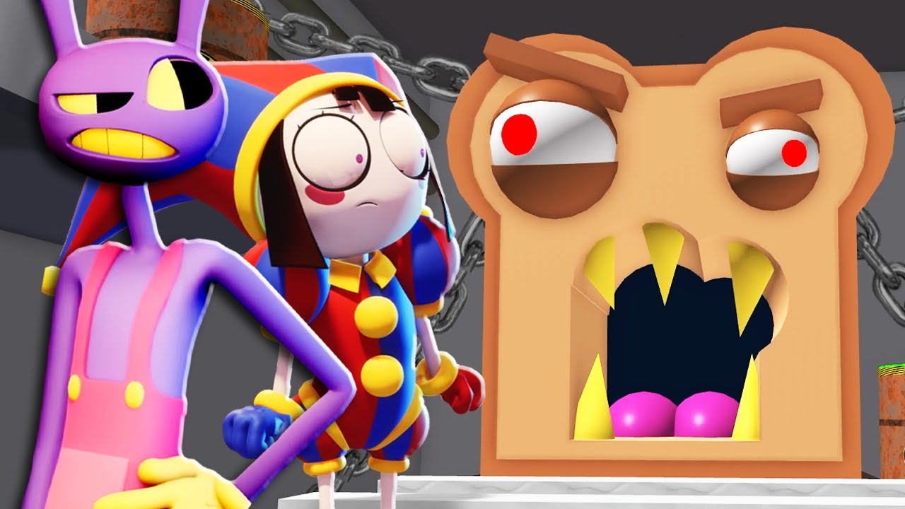 JAX and POMNI ESCAPE THE EVIL BAKERY! - YouTube