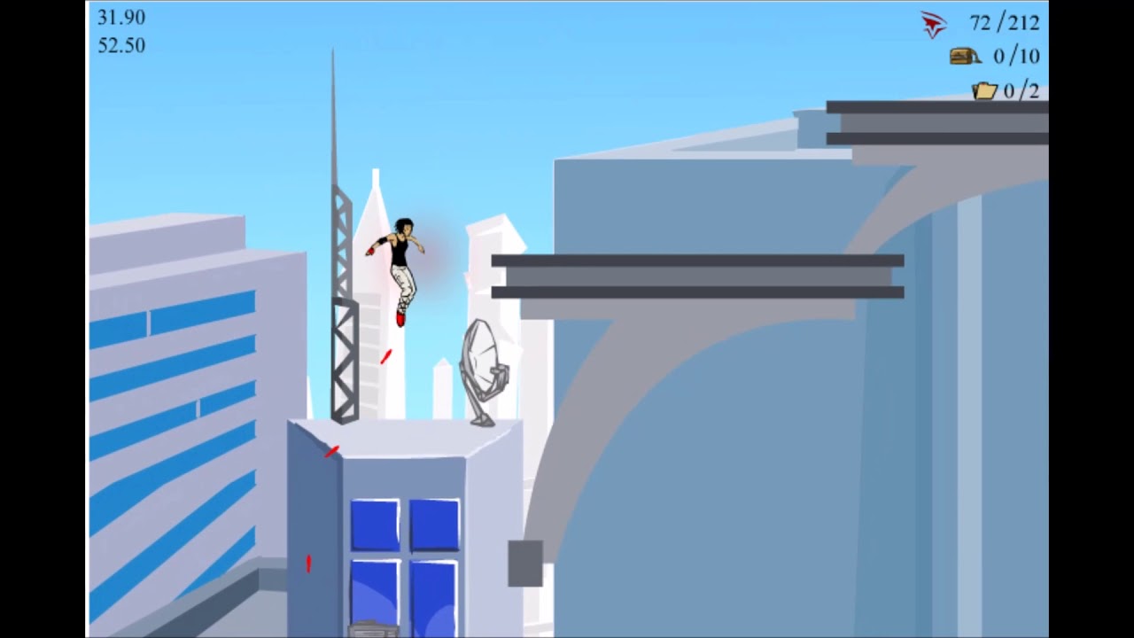 Mirrors Edge 2D - Level 1 in 51sec 970ms - YouTube