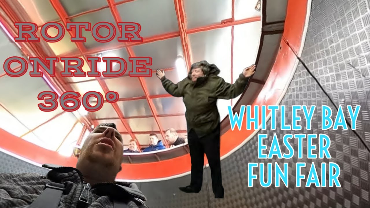 ROTOR - ONRIDE 360° POV | WHITLEY BAY EASTER FUN FAIR 2023 - YouTube