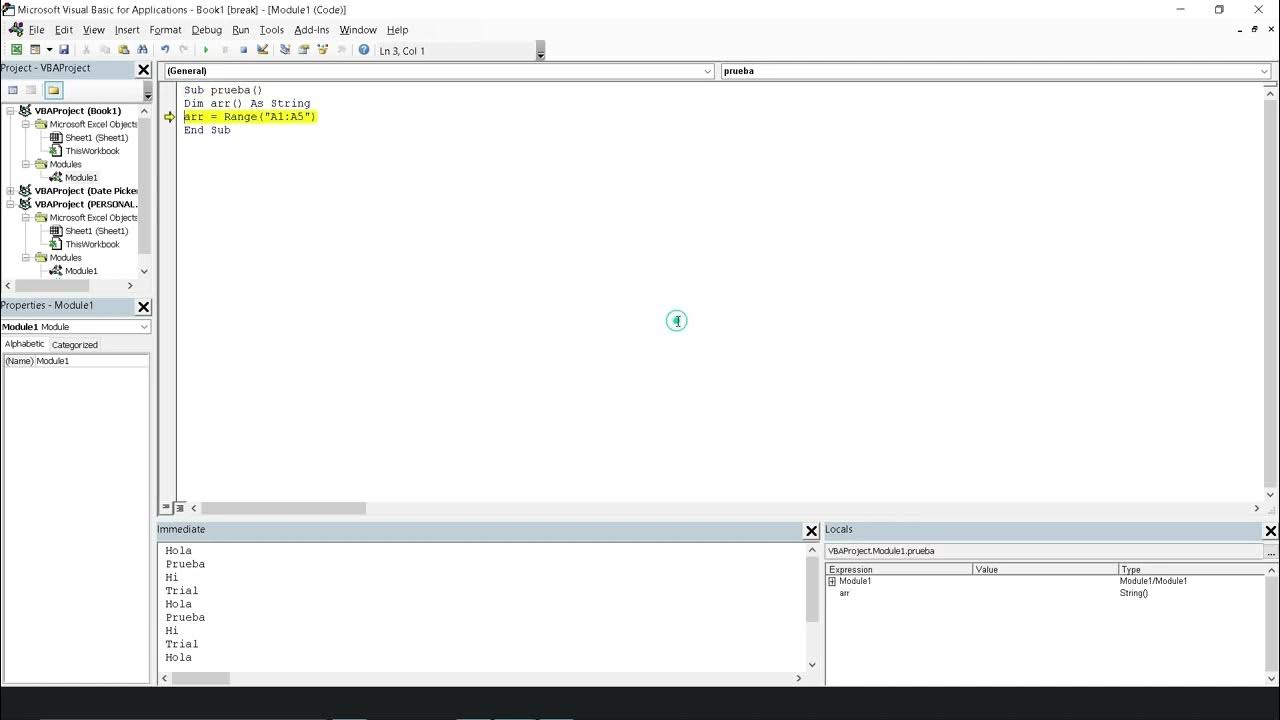 Create an array using a range VBA - YouTube