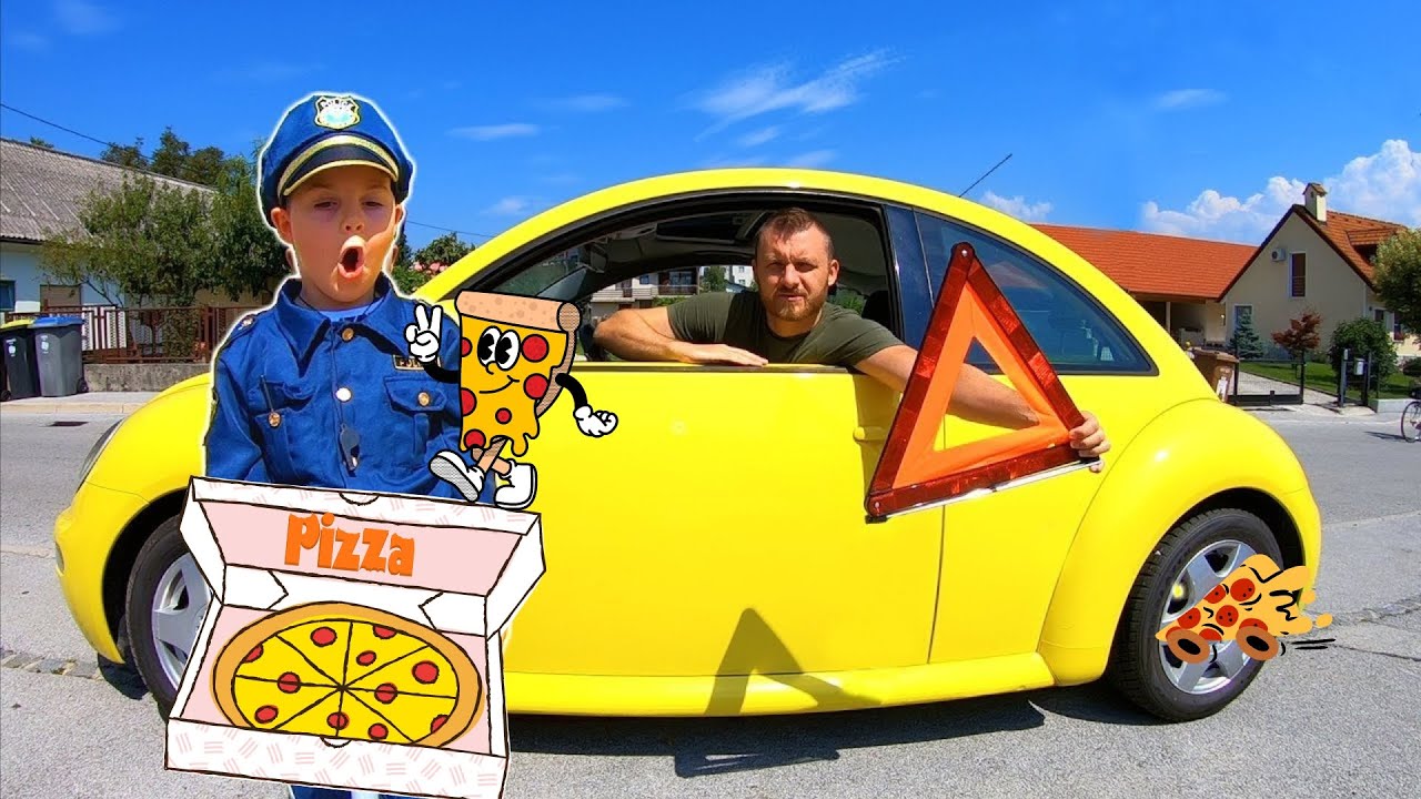 Pretend Play Pizza Delivery | Funny stories for kids - YouTube