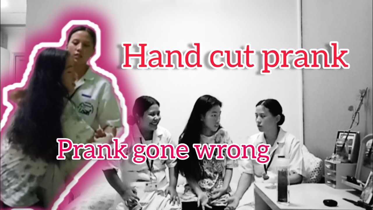 Serious hand cut prank on Lhakpa 🤣//prank gone wrong🙃#prank #prankvideo ...