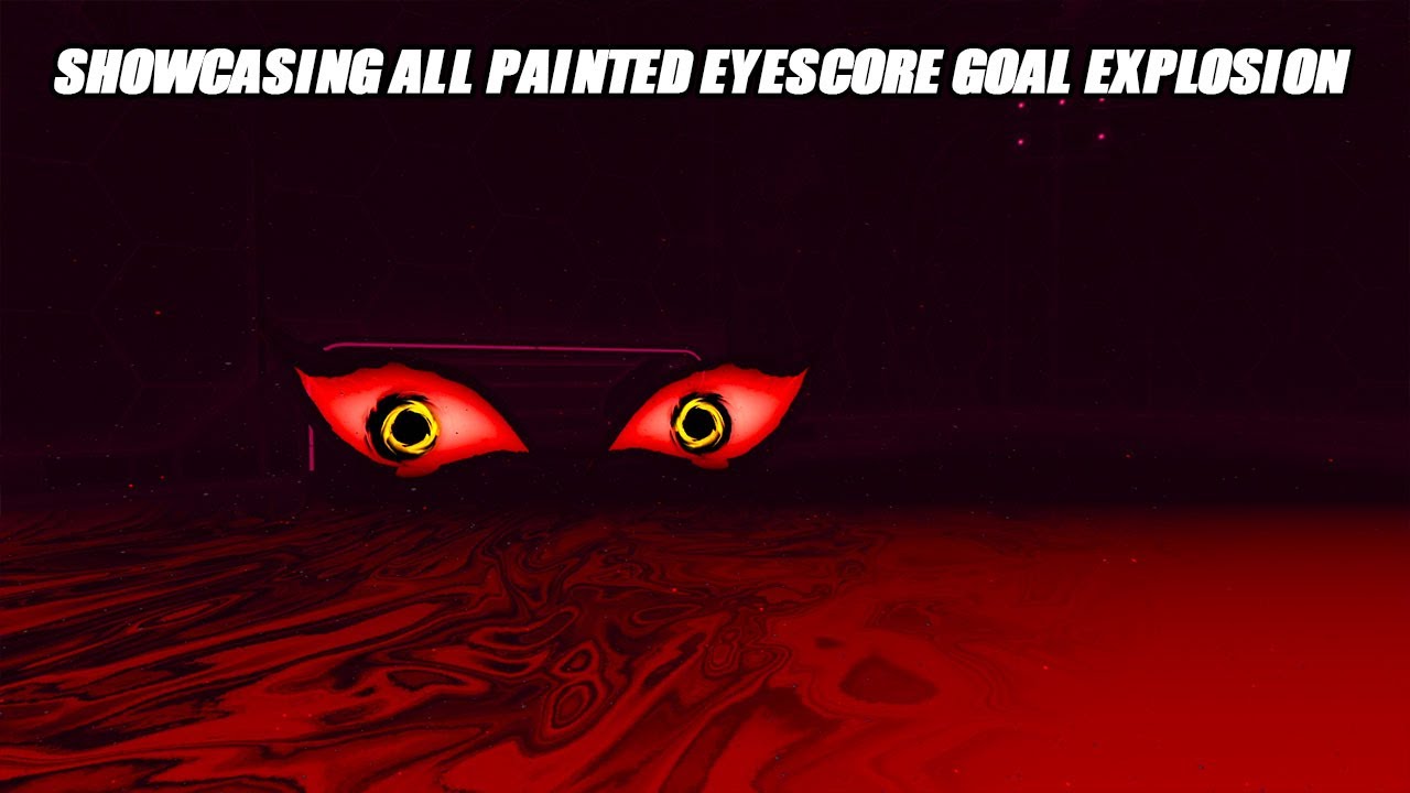 Showcasing All *NEW* Painted Rocket Pass 16 Goal Explosion "EYESCORE" Rocket League Season 16 ...