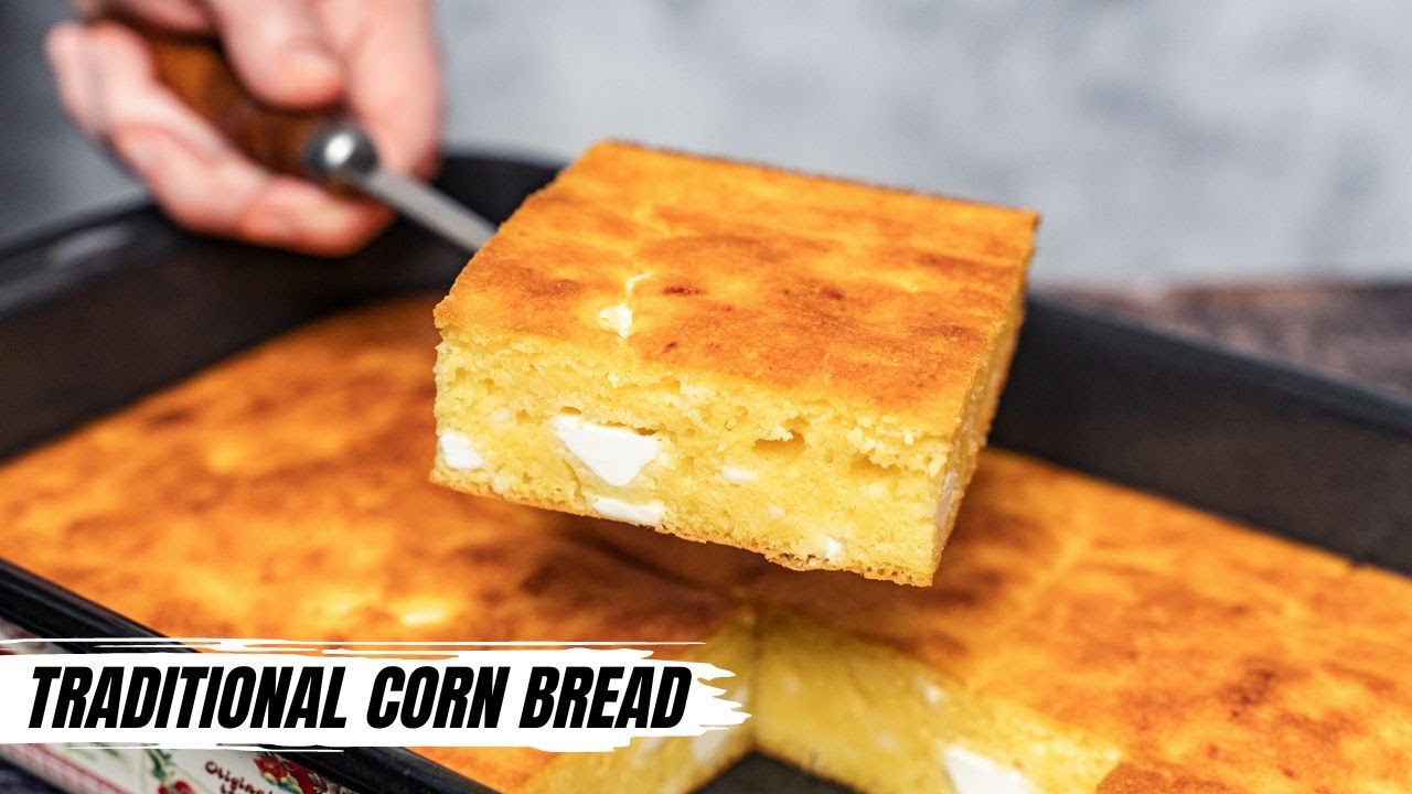 Amazing Traditional Old Recipe for Corn Bread. Only 5 minutes prep time ...