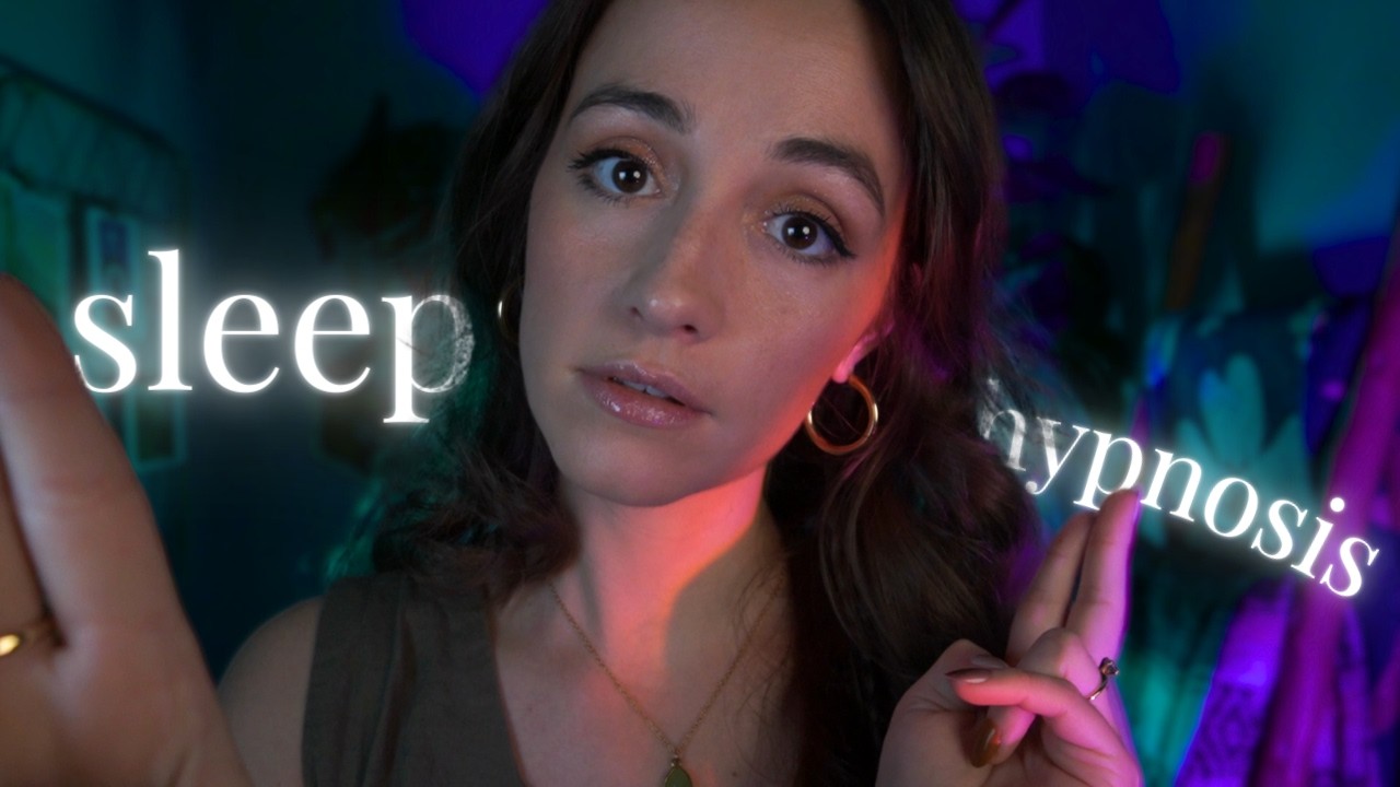 ASMR Hypnosis 🌀 Affirmations While You Sleep | (slow hand movements ...