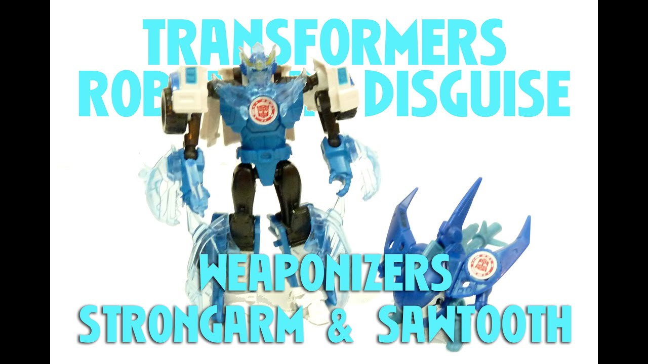 TRANSFORMERS ROBOTS IN DISGUISE WEAPONIZERS STRONGARM & SAWTOOTH TOY ...