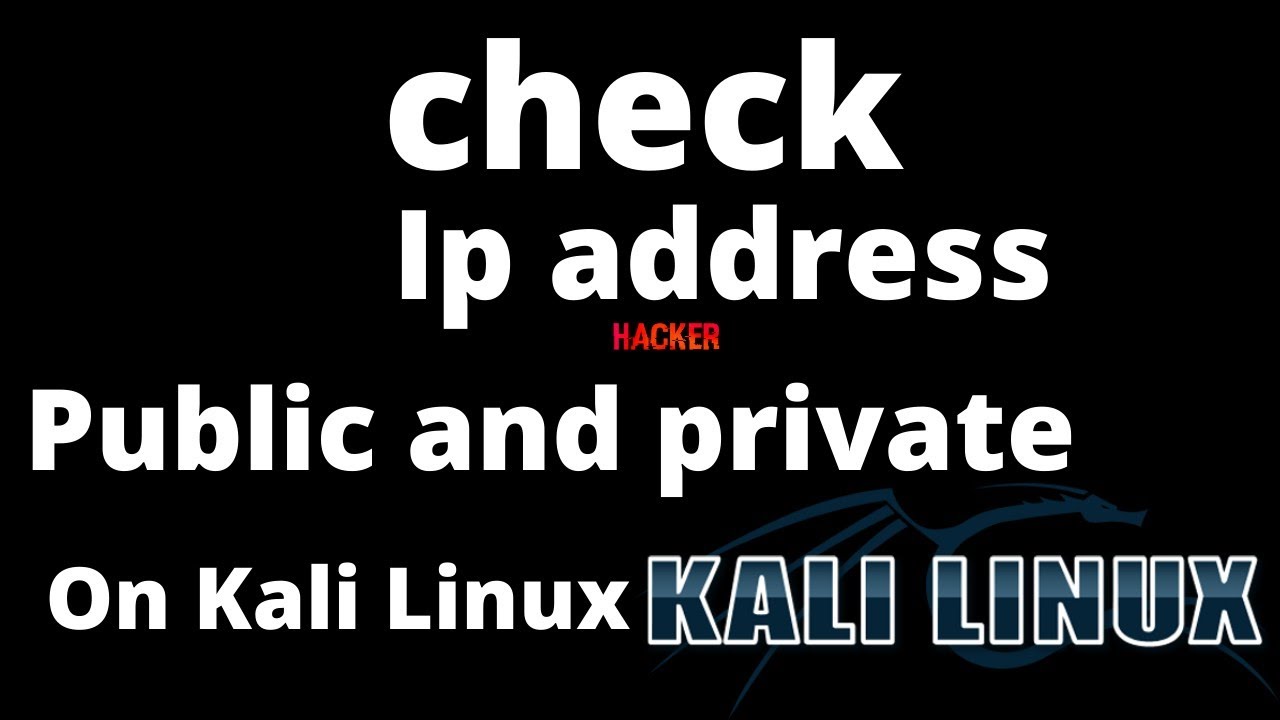 How to check ip address | private and public IP address Kali Linux and ...